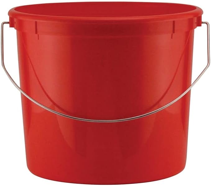 Amazon.com: 5 Qt Red Plastic Reinforced Pail : Everything Else