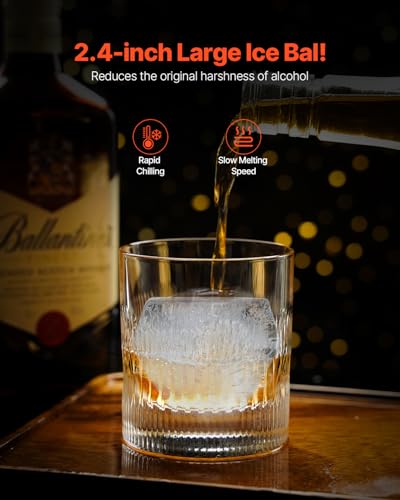 VEVOR Ice Diamond Press, 2.4″ Ice Ball Maker, Aviation Aluminum Diamond ...