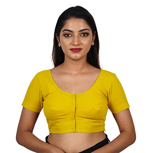 Buy Blouzy Readymade/Stitched 2by2 Cotton Saree Wear Blouse Combo Pack ...