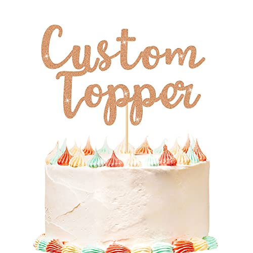 Amazon.com: Personalized Cake Topper Birthday Cake Toppers 11 Colours ...