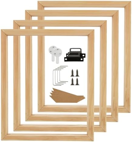 Amazon.com: 4 Pack 10x12 inch DIY Wood Canvas Stretcher Bars,Removable ...