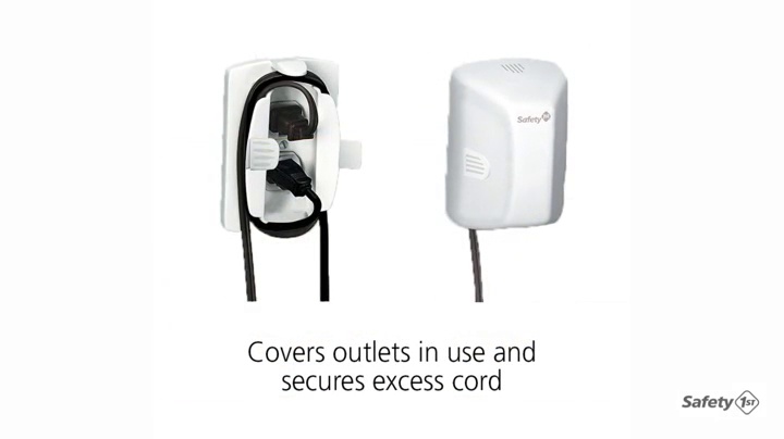 Watch Safety 1st Outlet Cover with Cord Shortener for Baby Proofing on ...