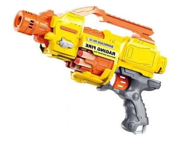 AGAS Rapid fire Foam Blaster Toy Guns, Fast Fire Foam Blaster Battery ...