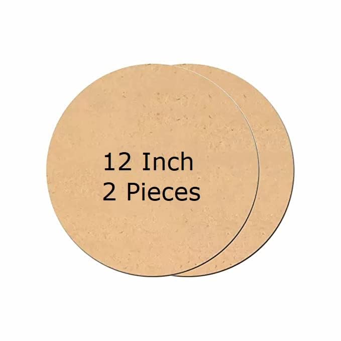 12 Inch Round 3 mm Thickness -MDF Wood Circle Boards - for Art, Craft ...