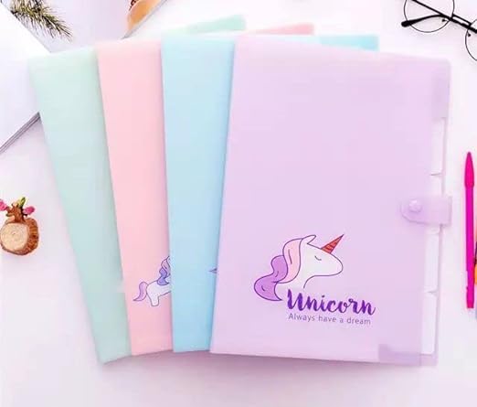 NNS Unicorn Cute Cartoon Theme Expanding File Folder Accordion with ...