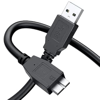 USB 3.0 A to Micro B Super Speed Cable for External & Desktop Hard Disk ...