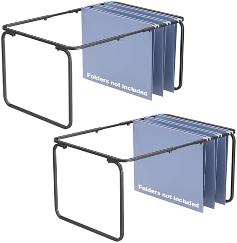 Amazon.com : Vanulee 2 Set Hanging File Folder Frame,Legal/Letter Size ...