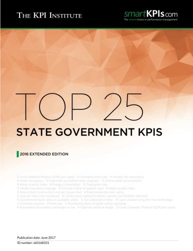 Amazon.com: Top 25 State Government KPIs: 2016 Extended Edition (Top ...