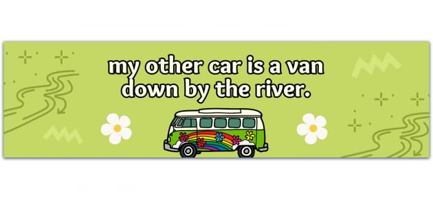 Amazon.com: SNL Matt Foley Vinyl Sticker My Other Car Is A Van Down By ...