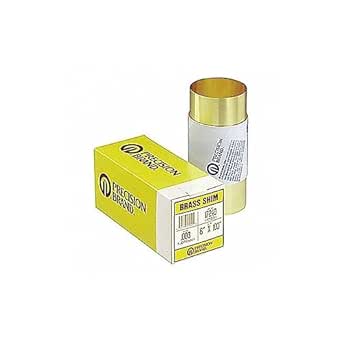 Brass Shim Stock Rolls - 17s6 .006 brass shimstock 6"x100" : Amazon.in ...