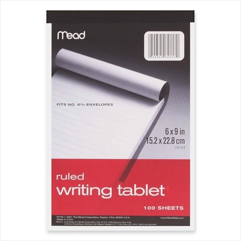 Mead Writing Tablet44;Top-Bound44;Ruled 6 x 9 In. 100 Count : Amazon.in ...