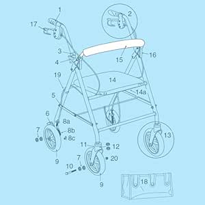 Amazon.com: Complete Medical Backrest Replacement for R800 and R900 ...