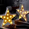 Amazon.com: Tarpop 4 Pcs Star Plastic Night Light Battery Operated LED ...