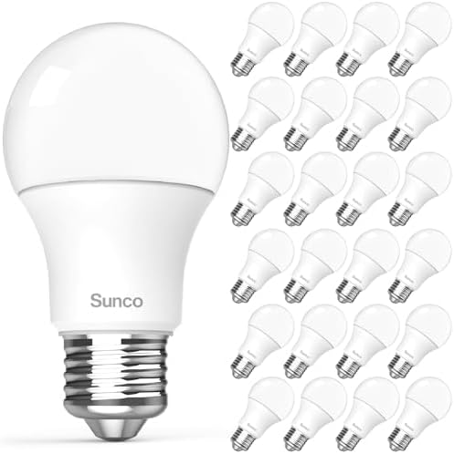 Sunco 24 Pack A19 LED Light Bulbs, [Focos para Casa], E26 Base Lamp ...