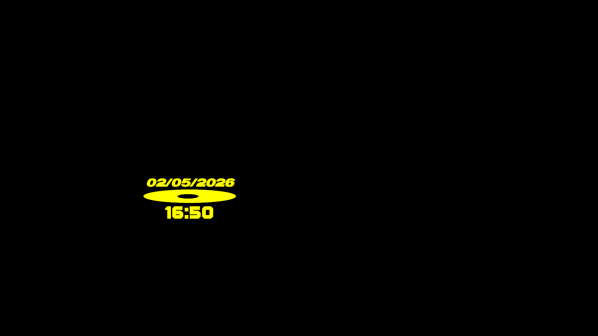 Retro Clock Bouncing Logo Screensaver – 4K Big Clock Standby Display ...