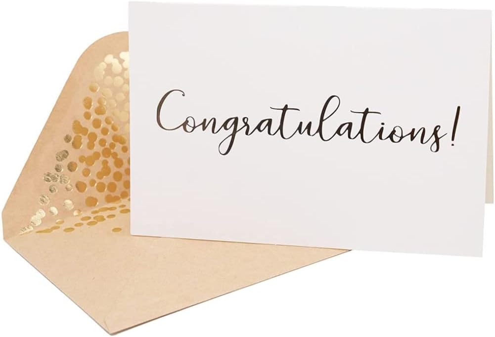 Liummrcy 50 Pack Congratulations Card – Elegant Greeting Cards With ...