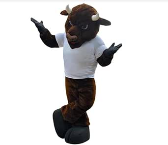 Amazon.com: FurryMascot Bison Buffalo Custom Mascot Costume Party ...