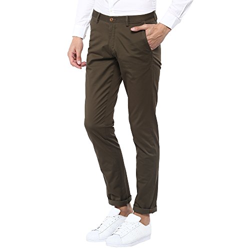 Buy Blackberry’s Urban Men's Slim Pants (UT Dallin # Olive 38) at Amazon.in