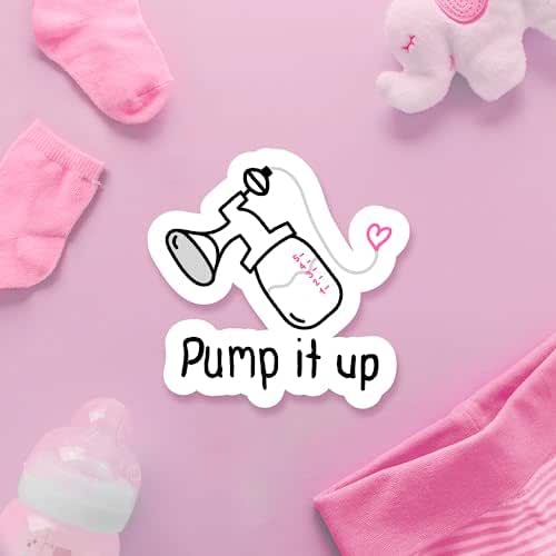 Amazon.com: Pump It Up Breastfeeding Sticker, Laptop stickers ...