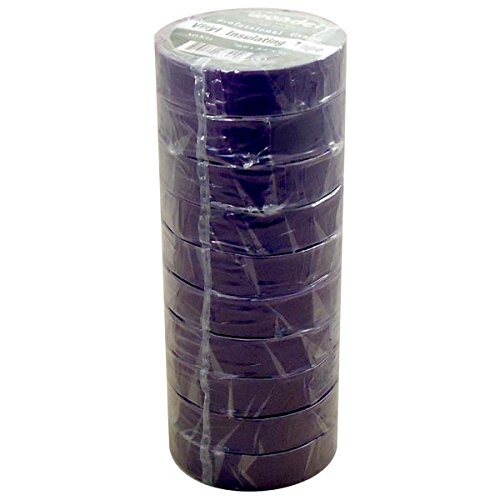 Royal Purple Electrical Tape 7 mil 3/4" x 60 ft 10 Roll Pack: Amazon ...