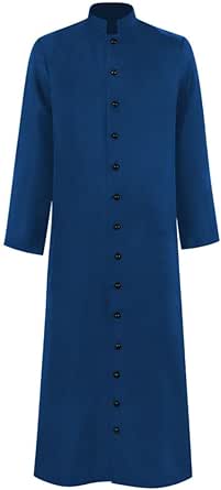 Amazon.com: Renaissance Medieval Priest Costume Clergy Pastor Cassock ...