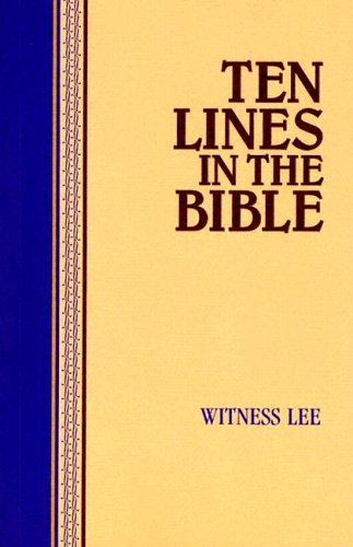 Ten Lines in the Bible: Lee, Witness: 9780736326445: Amazon.com: Books