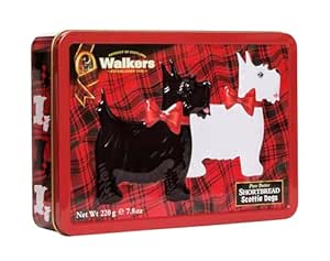 Amazon.com: Walker's Shortbread Scottie Dog Shaped Cookies, All-Butter ...