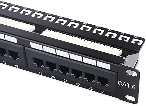 Amazon.com: Cable Matters 1U 19-Inch 24-Port 10Gbps Cat6A Ethernet ...