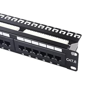 Buy Cable Matters UL Listed Rackmount or Wall Mount 1U 24 Port Network Patch Panel with Support ...