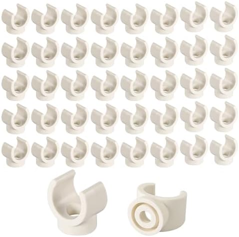 50PCS PVC Pipe Clips, 3/4 inch (20mm) PEX Tube U-Hook Clips Mount ...