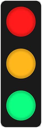 BBMi Remote Control Traffic Light, Red Yellow Green LED Wall Lamp ...