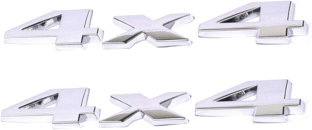 Amazon.com: Zorratin Chrome Finished Silver Metal 4x4 Emblem Badge for ...