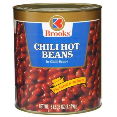 Amazon.com : Brooks - Hot Chili Beans - 6 lb 15 oz can : Grocery ...