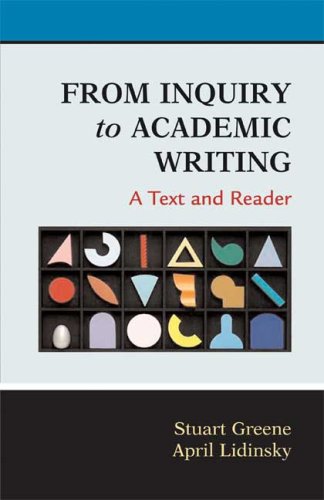 Amazon.com: From Inquiry to Academic Writing: A Text and Reader ...