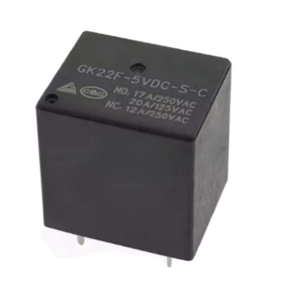 Amazon.com: (5 pcs) Electromagnetic Relay GK22F-5VDC-S-C 5V 17A 5-pin ...