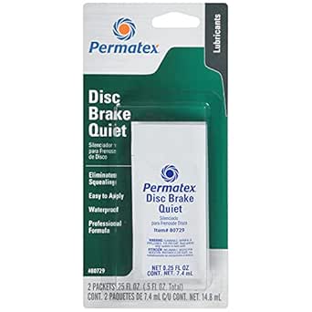 Permatex 80729 Disc Brake Quiet, Two .25 oz Pouches : Amazon.in