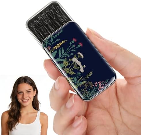 Amazon.com : Black Bobby Pins, Reusable Invisible Wave Anti-Slip Hair ...