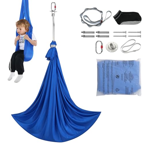 VEVOR Sensory Swing for Kids 3.1 yds. Therapy Swing for Children with ...