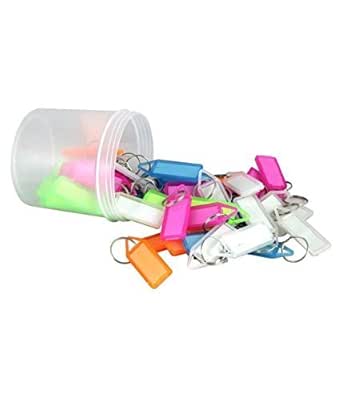 SCORIA® Assorted Key Tag Lable Keychain Pack of 45 : Amazon.in: Fashion