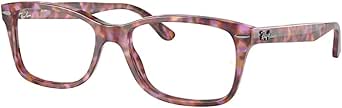 Ray-Ban RX5428 Eyeglasses Bundle: RX 5428 8175 Red & Purple Havana and ...