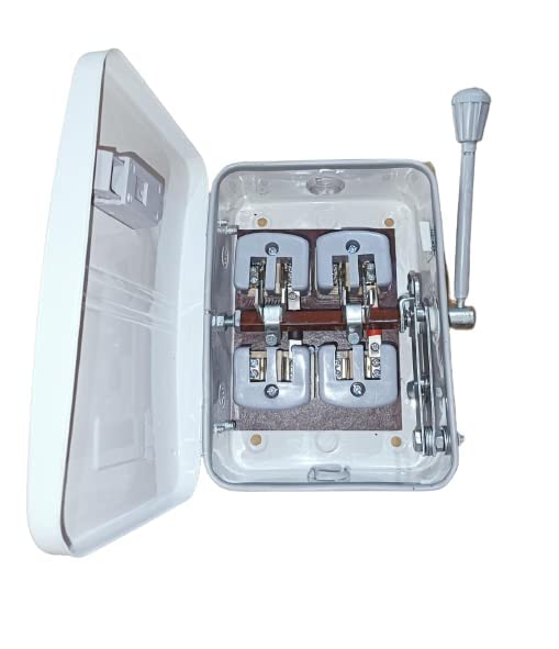 32-Amps 240 Volts Double Pole Change over Switches (White) : Amazon.in ...