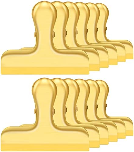 Amazon.com: Chip Bag Clips,8 Pack Large Golden Stainless Steel Air ...