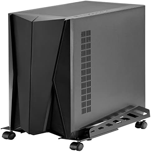 Hmseng Adjustable Pc Stand for Floor, Computer Tower Stand with 4 ...