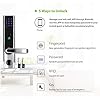 ZKTeco TL400B (Izquierda) Smart Lock Cerradura Inteligente y Biométrica ...