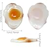 Amazon.com: Honbay 4PCS Lifelike Artificial Fried Eggs PVC Resin Fake ...