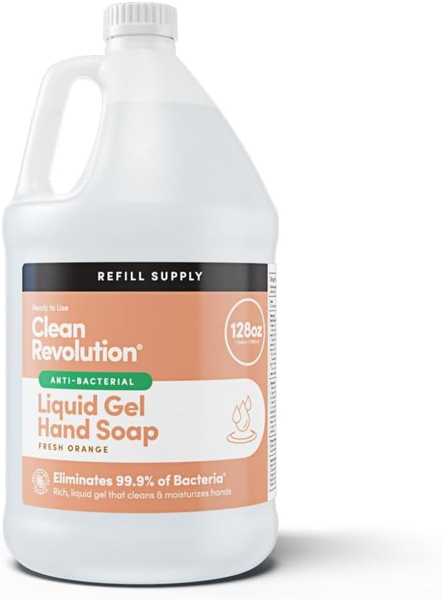 Amazon.com : Clean Revolution Antibacterial Gel Hand Soap Refill, 128 ...