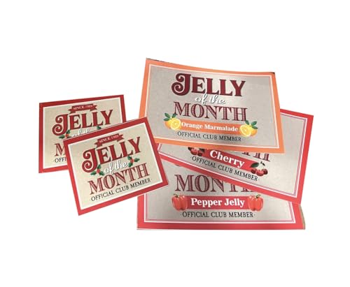 Amazon.com: JELLY of the MONTH Club STICKERS | Easy-to-Peel Stickers ...