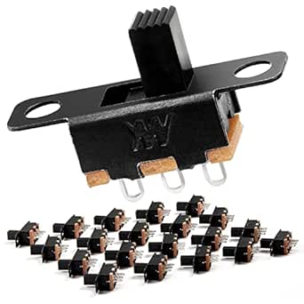 Chanzon SPDT Micro Slide Switch 1p2t 2 Position 20pcs (SS12F15) 5mm ...
