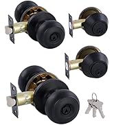 GITRANG (3 Pack) Keyed Alike Front Door Lever Lockset with Single ...