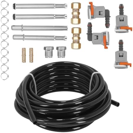 Amazon.com: Automotive 25 Feet 3/8" Nylon Fuel Line Tubing Replacement ...